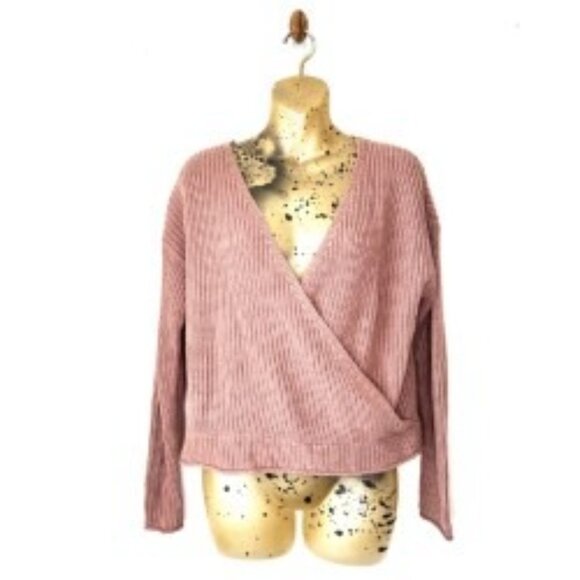 moon & madison | Sweaters | Moon Madison Openback Wrap Sweater Size M ...
